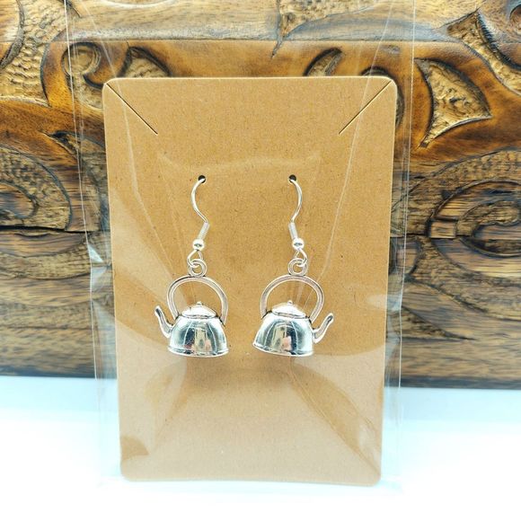Jewelry | 3d Kettle Earrings Vintage Style Teapot | Poshmark